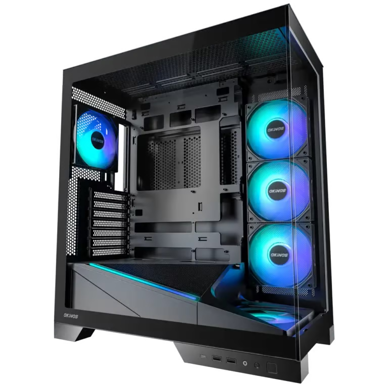 Okinos AQUA 9 ARGB ATX 機箱 【預裝5把ARGB風扇】